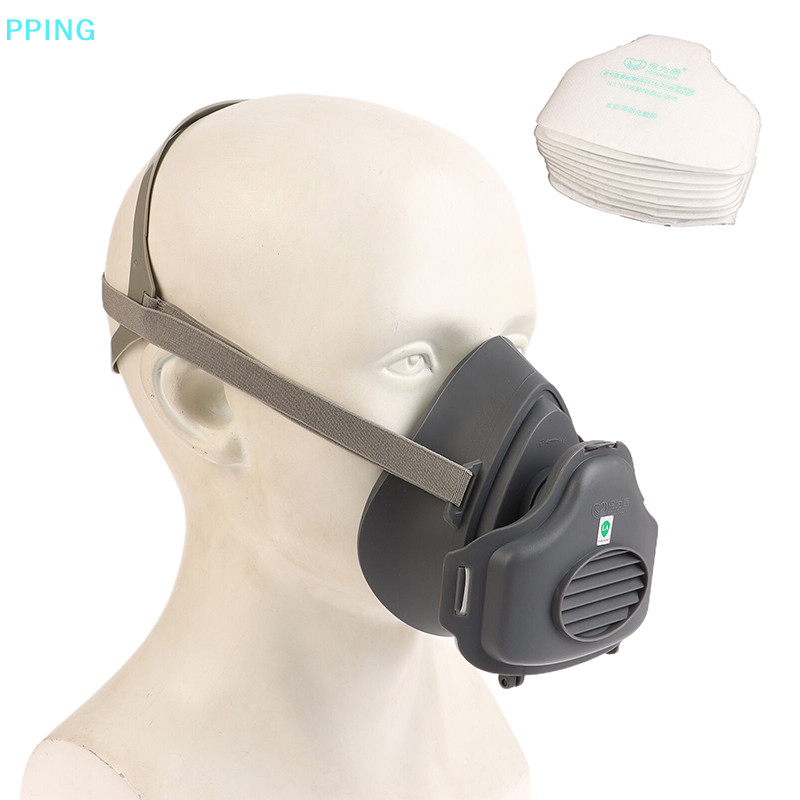 [LOV] 1 Set Dust Proof Full Face Gas Mask Formaldehyde Protection New ...