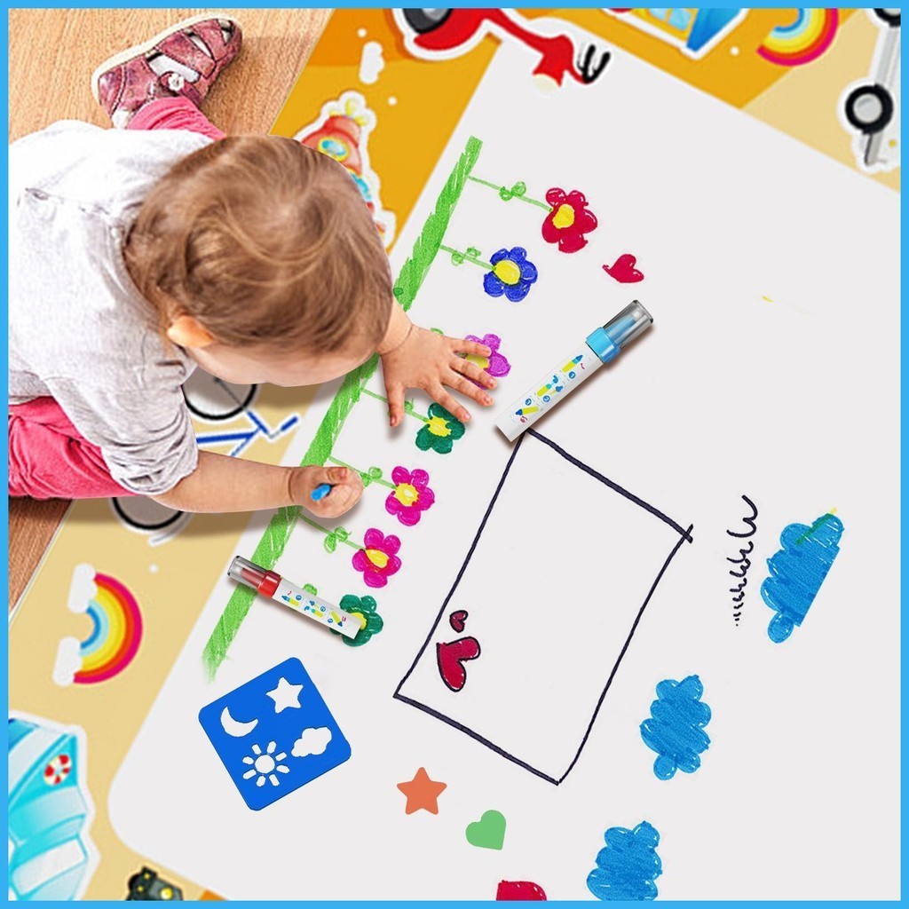 Water Drawing Mat 100cm Large Graffiti Water Art Mat for Kids ...
