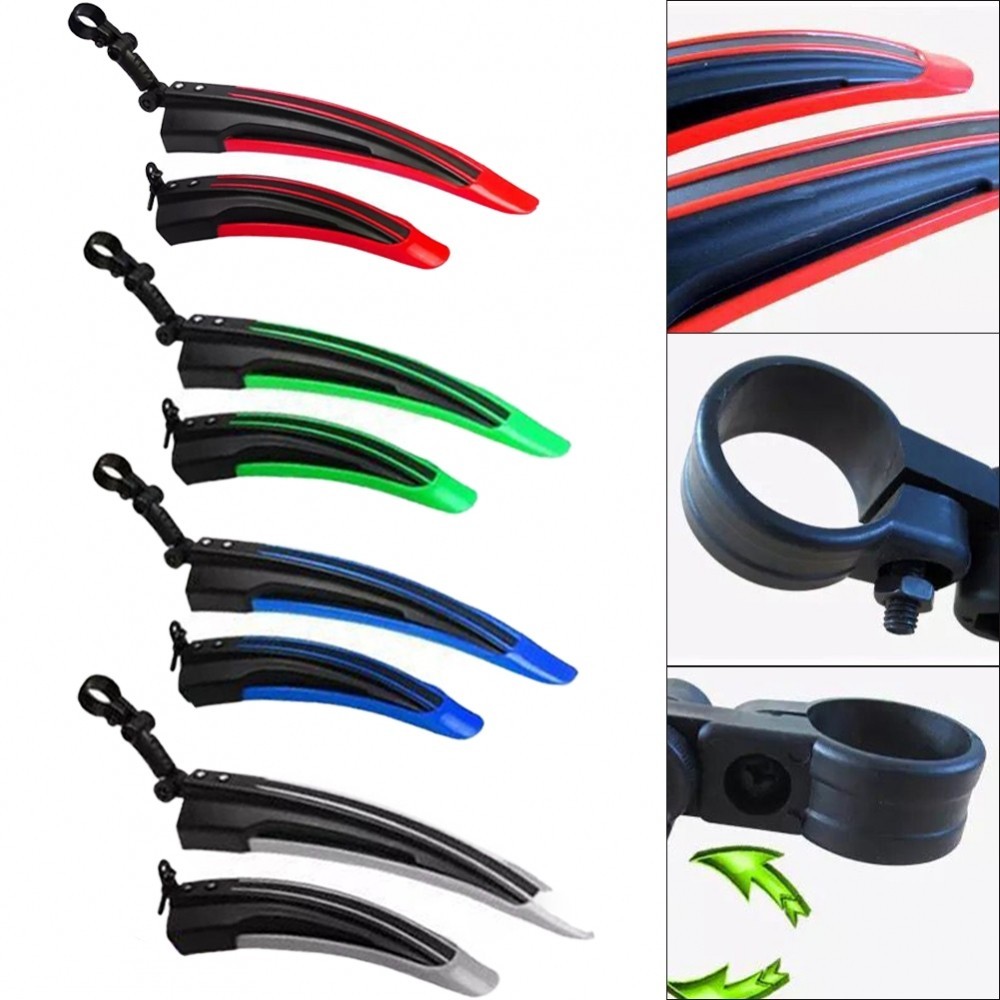 Bike Tiles Adjustable Design Bicycle Mud Guards Ed Mountain Bike ...