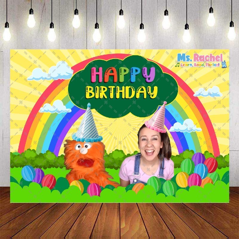 Mrs Rachel Birthday Backdrop For Photography Baby Shower Kids Children ...