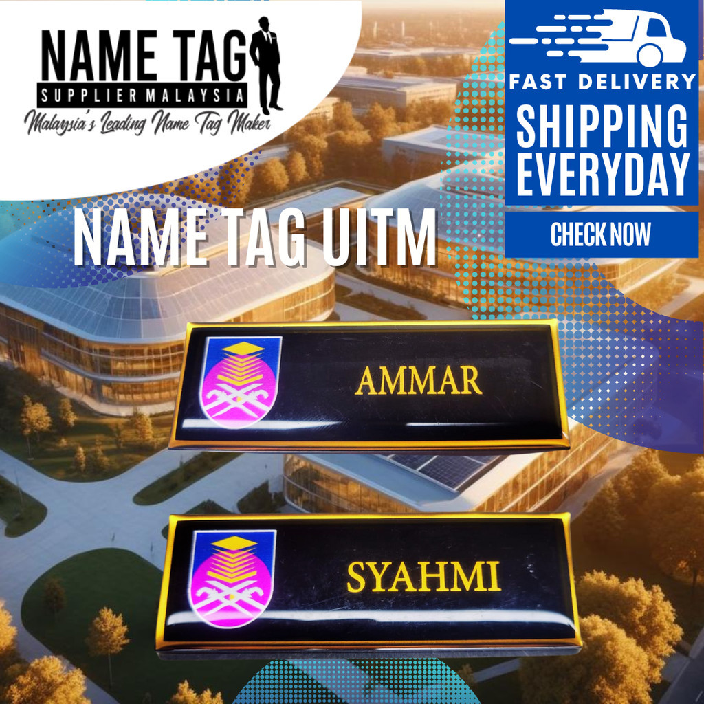 Name Tag Epoxy UITM Arcylic 75X25mm | Shopee Malaysia