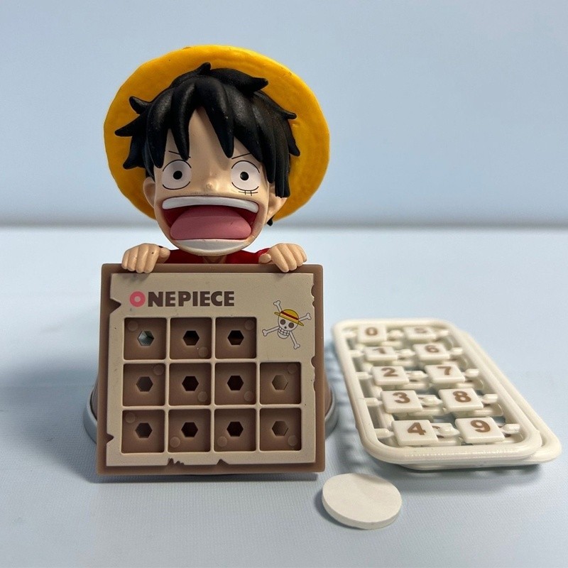 8.8cm One Piece Anime Figures Monkey D Luffy Parking Number Plate ...