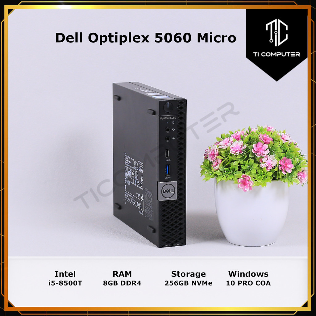 Dell Optiplex 5060 Micro Intel Core i5-8500T 8GB DDR4 RAM 256GB NVMe ...