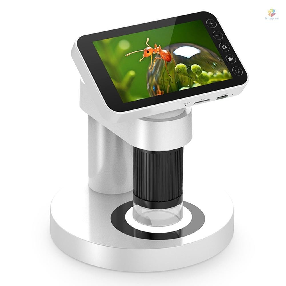Portable Professional 1000X Magnification Optical Microscope 4.0-inch ...