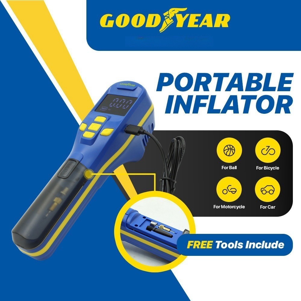 Goodyear GY-2222 Wireless Portable Small Digital Tire Pressure ...