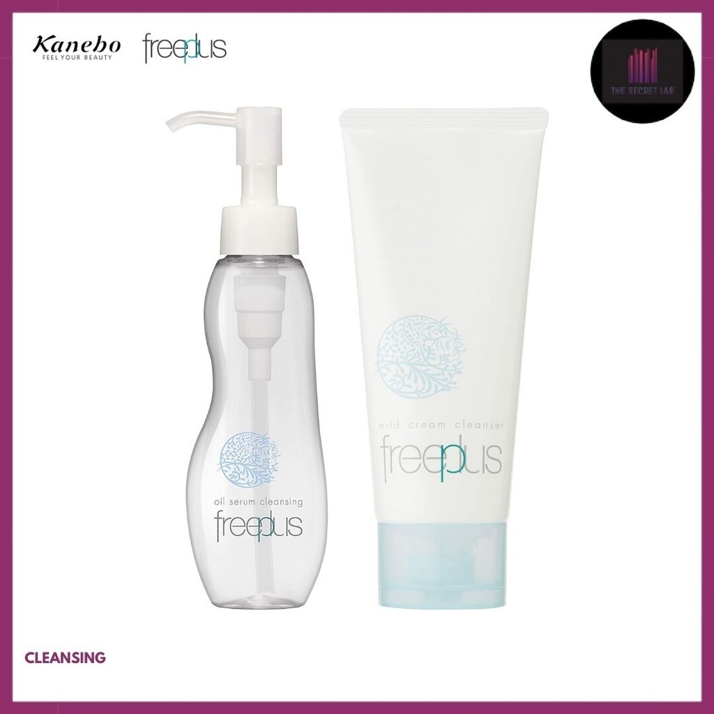 KANEBO FREEPLUS Oil Serum Cleansing [100ml] / Mild Cream Cleanser [125g] | Shopee Malaysia
