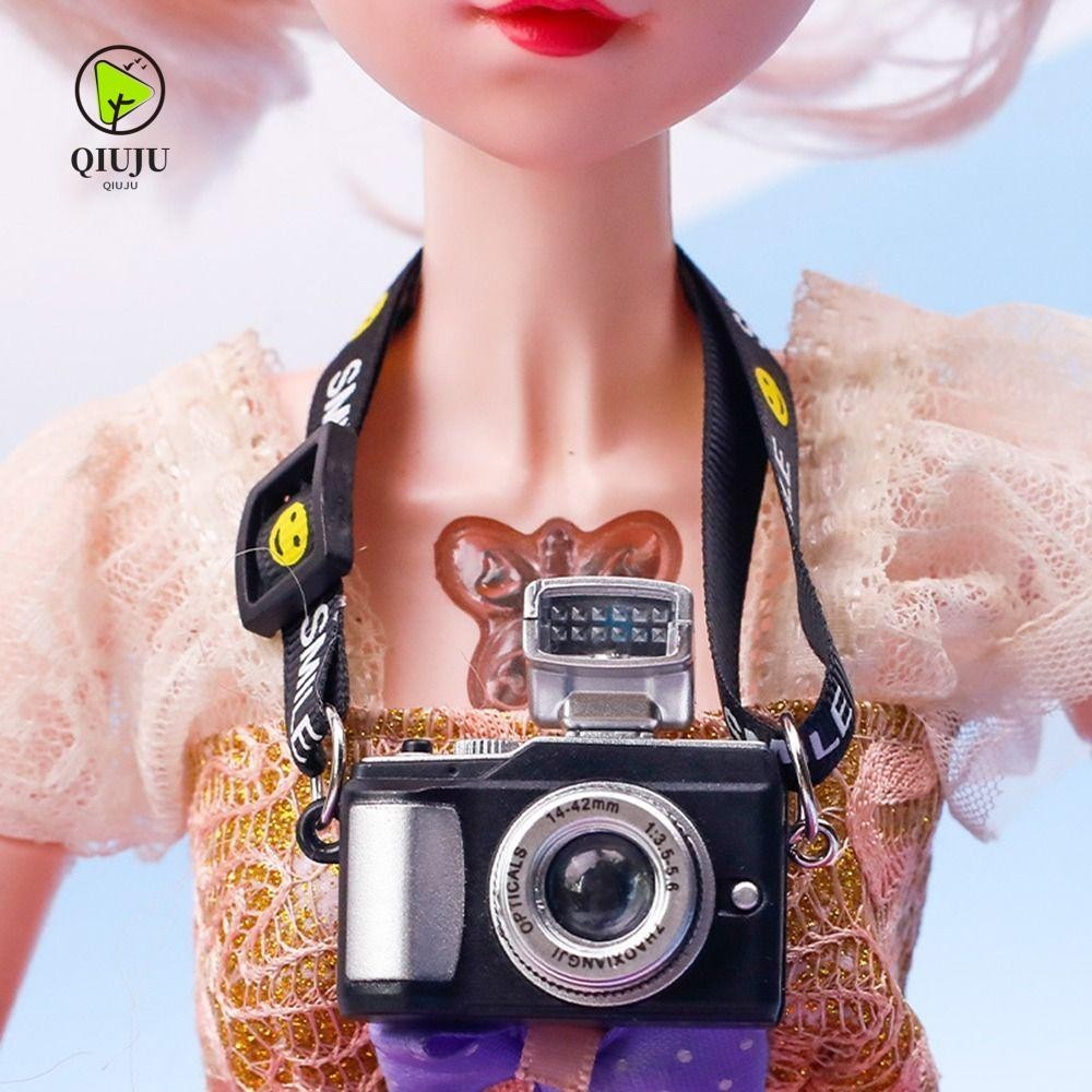 QIUJUU Miniature Dolls Camera, Multicolor Accessories Shutter And Flash ...