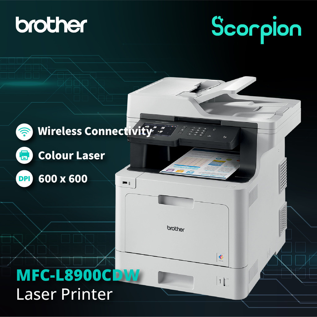 Brother MFC-L8900CDW Color Laser All-in-One Printer | Shopee Malaysia