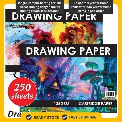 A3 Drawing Paper 135gsm 170gsm | Cartridge Paper | Kertas Seni Lukisan ...