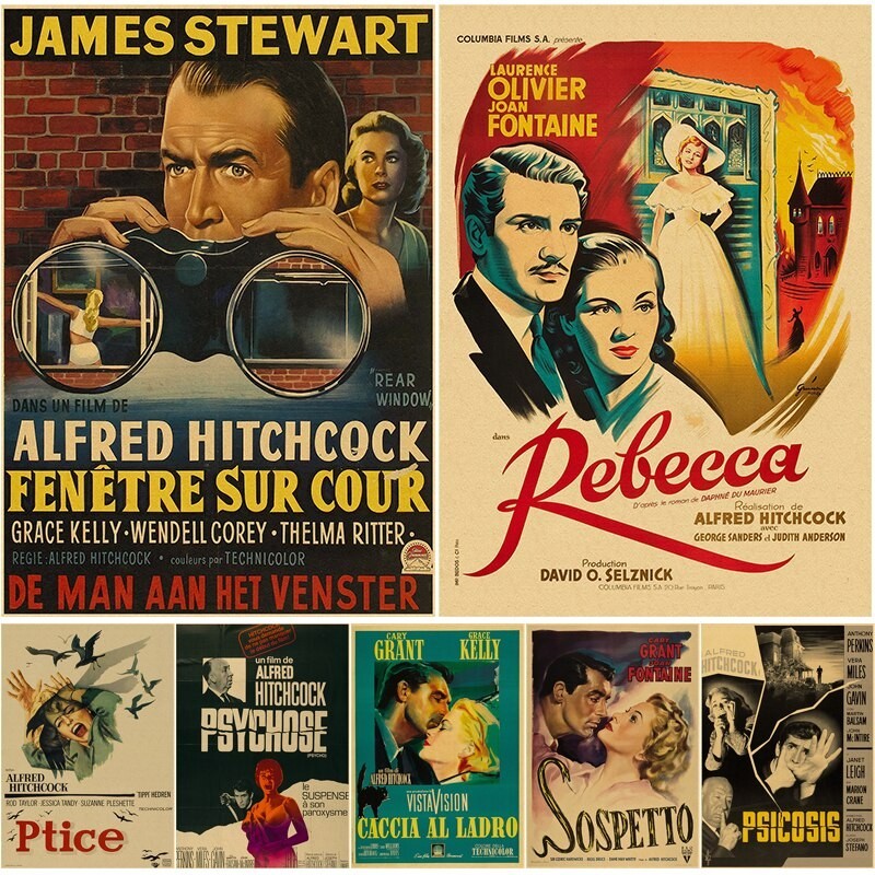 Poster Filem Seram Vintage - Siri Filem Lama Klasik Retro Kertas Kraft ...