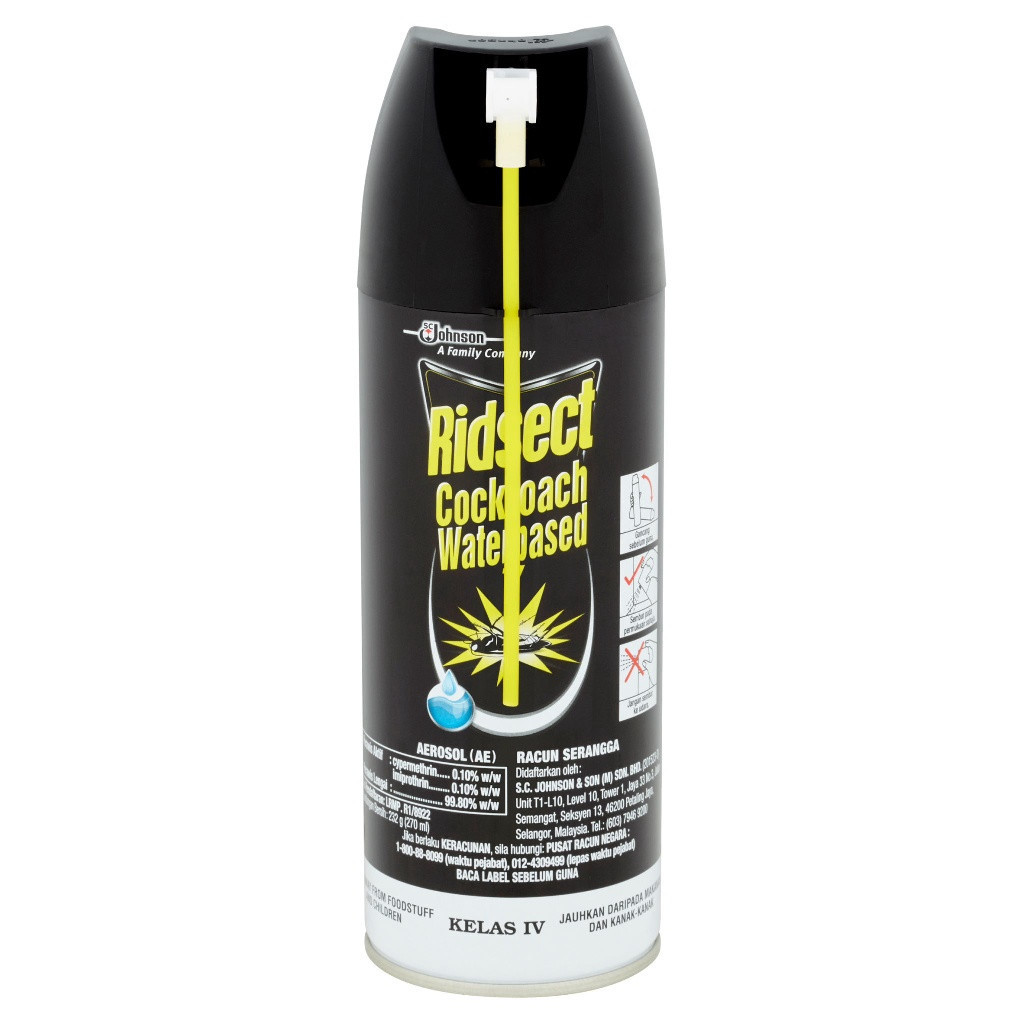 Ridsect Cockroach Waterbased Spray Aerosol (270ml) | Shopee Malaysia