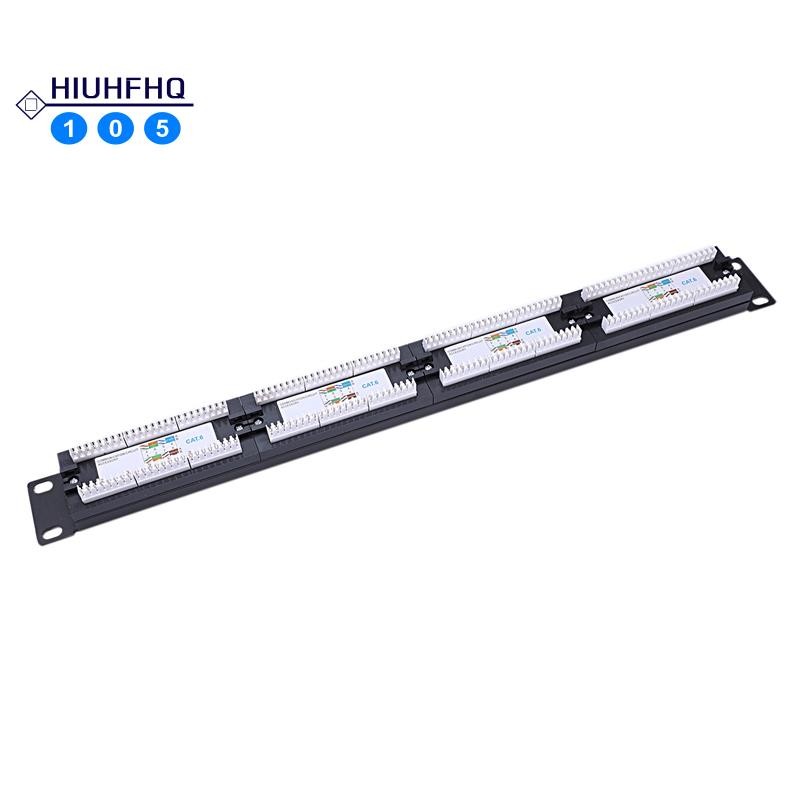 UTP 24 Port Rj45 Patch Panel Rack Cable Wall Mounted Bracket Connector ...