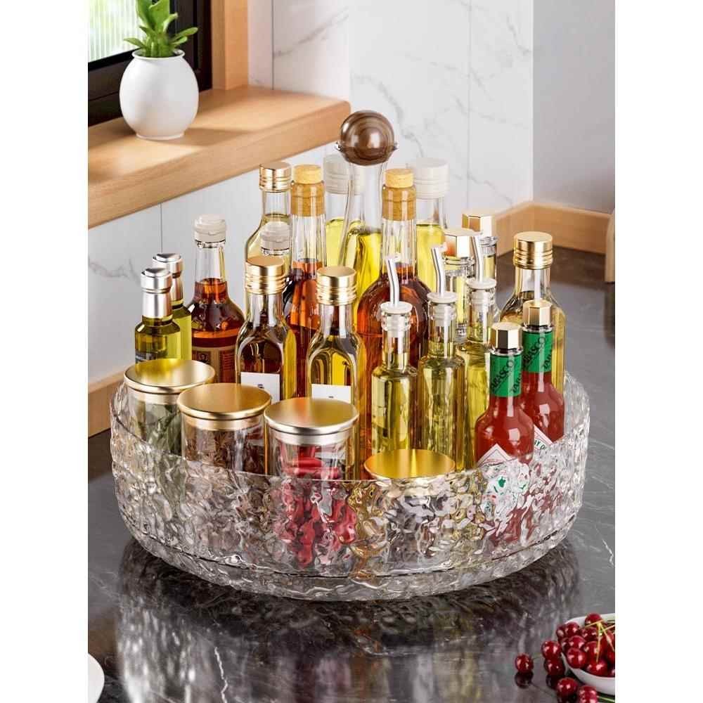Rak Rempah Berputar Khusus Dapur Penyimpanan Meja Berbilang Fungsi Isi ...