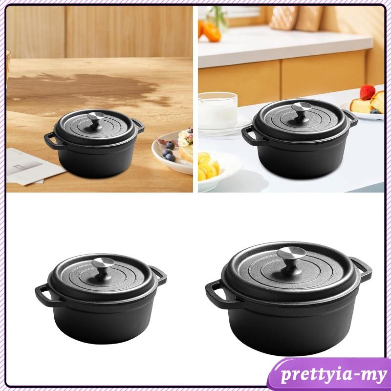 [PrettyiaMY] Cast Iron Dutch Oven Pot Easy Clean Cooking Pot Kitchen ...