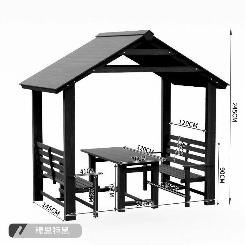 Preservative Wooden Villa Terrace Outdoor Courtyard Solid Wooden ...