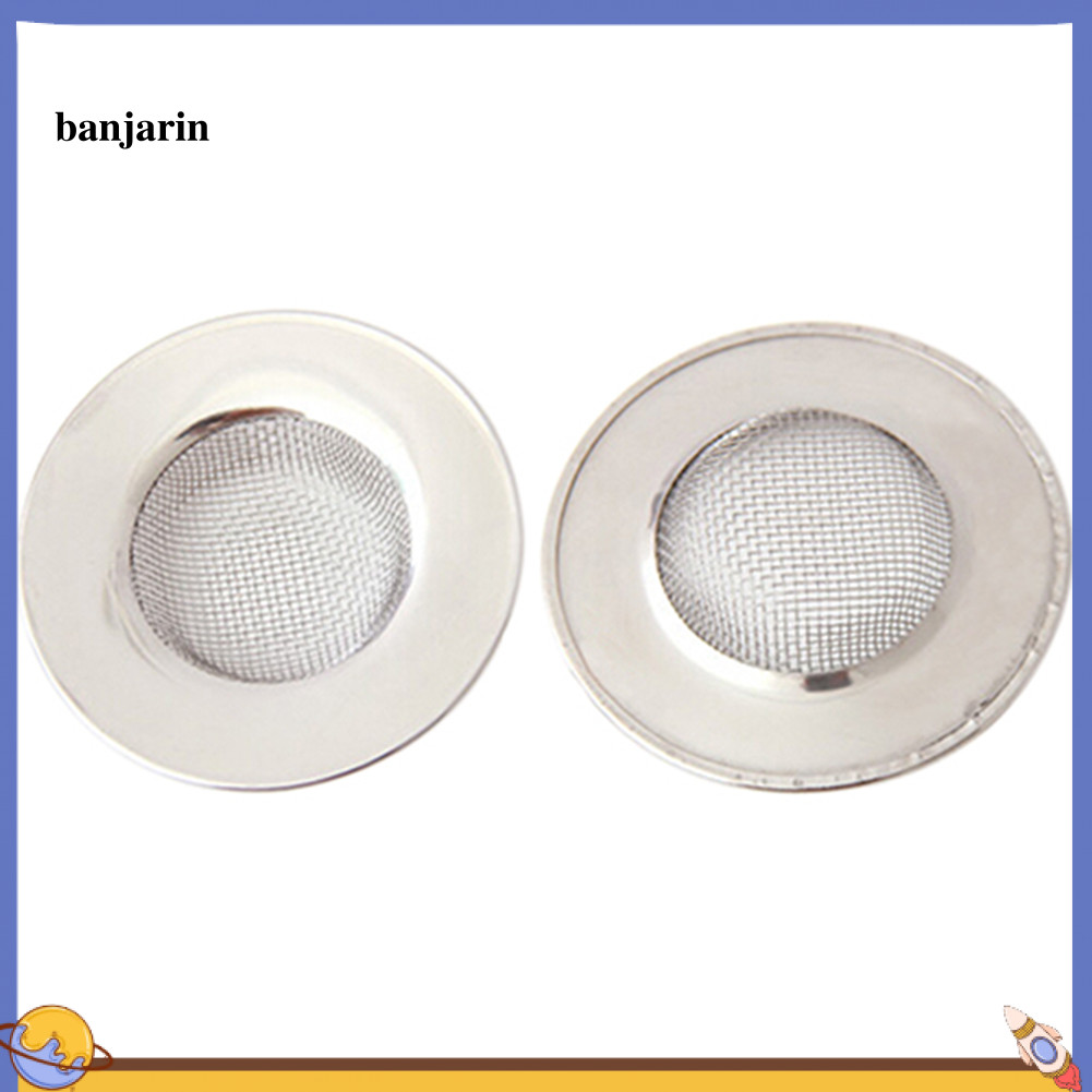 Banjarin Stainless Steel Mesh Sink Strainer Trap Bath Hair Drain Hole ...