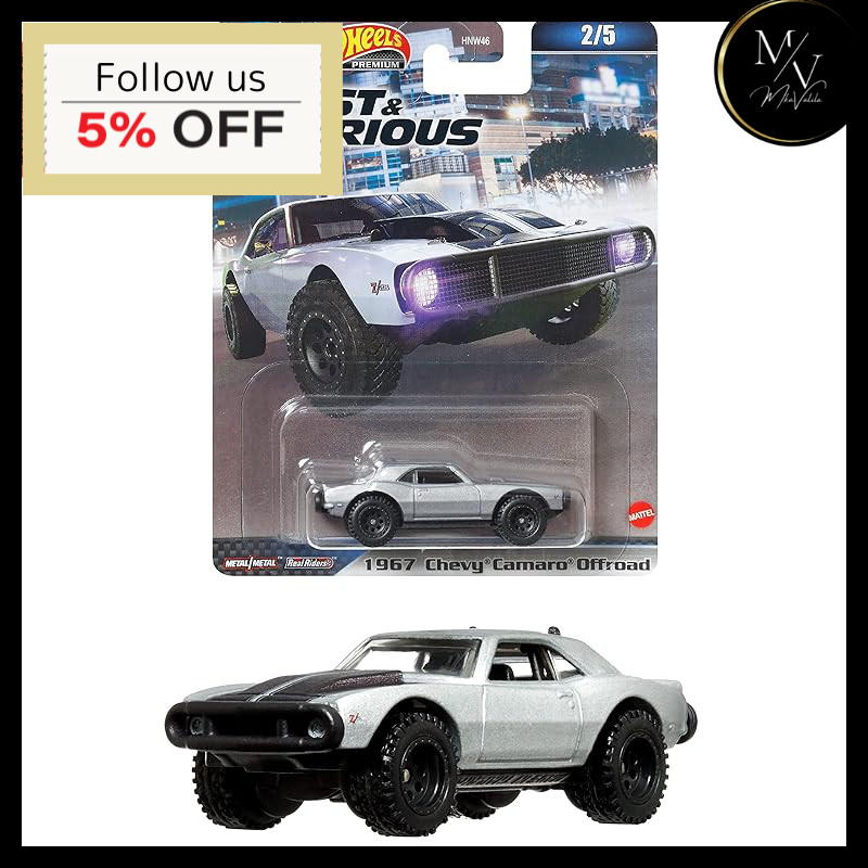 Mattel Hot Wheels Fast & Furious - 1967 Chevy Camaro Off-Road | 1/64 Scale | Perfect for Ages 3 ...
