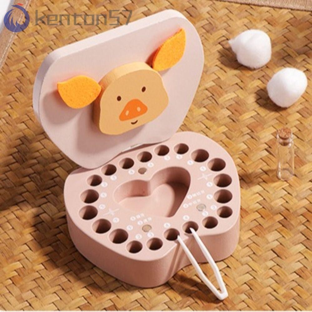 KENTON Baby Tooth Box, Cartoon Zodiac Breast Teeth Storage Case ...
