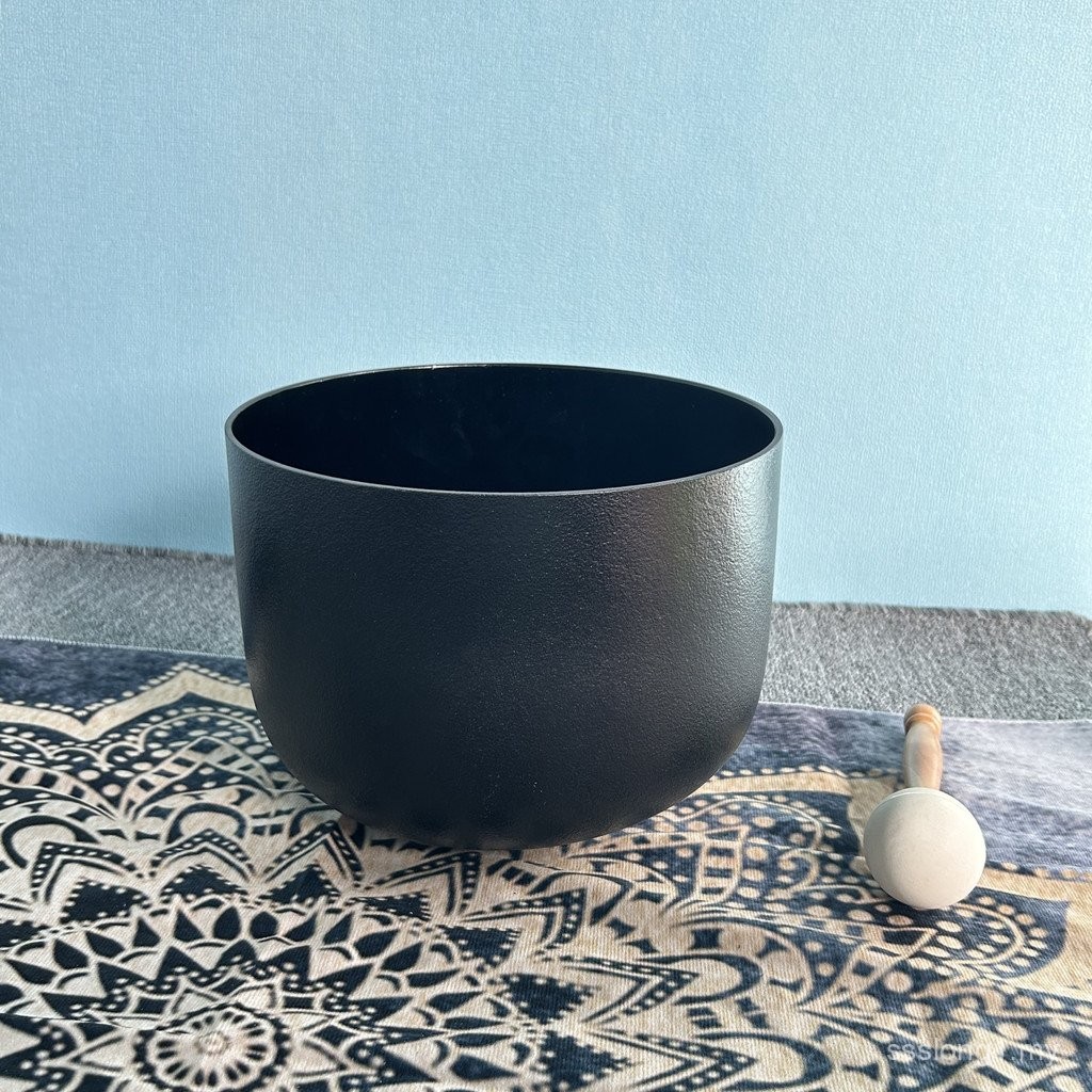 Crystal Bowl Yoga Singing Bowl Black Crystal Bowl Music Bowl Seven-tone ...