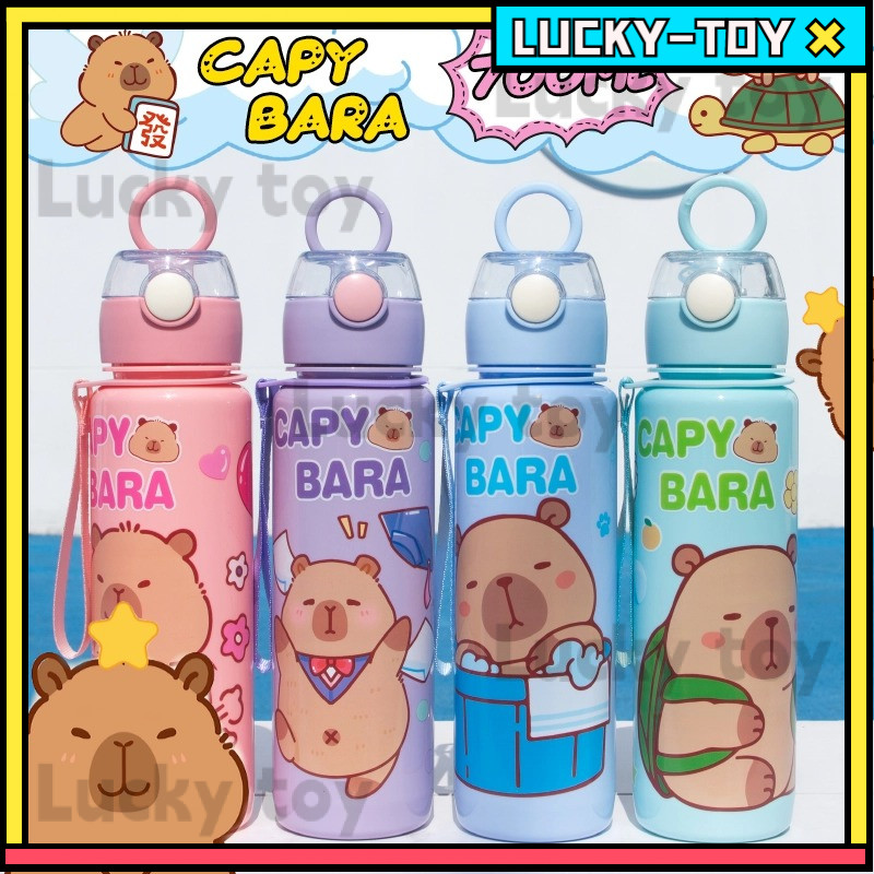 700ml Botol Air Capybara Bottle Kids Straw Bpa Free Botol Air ...