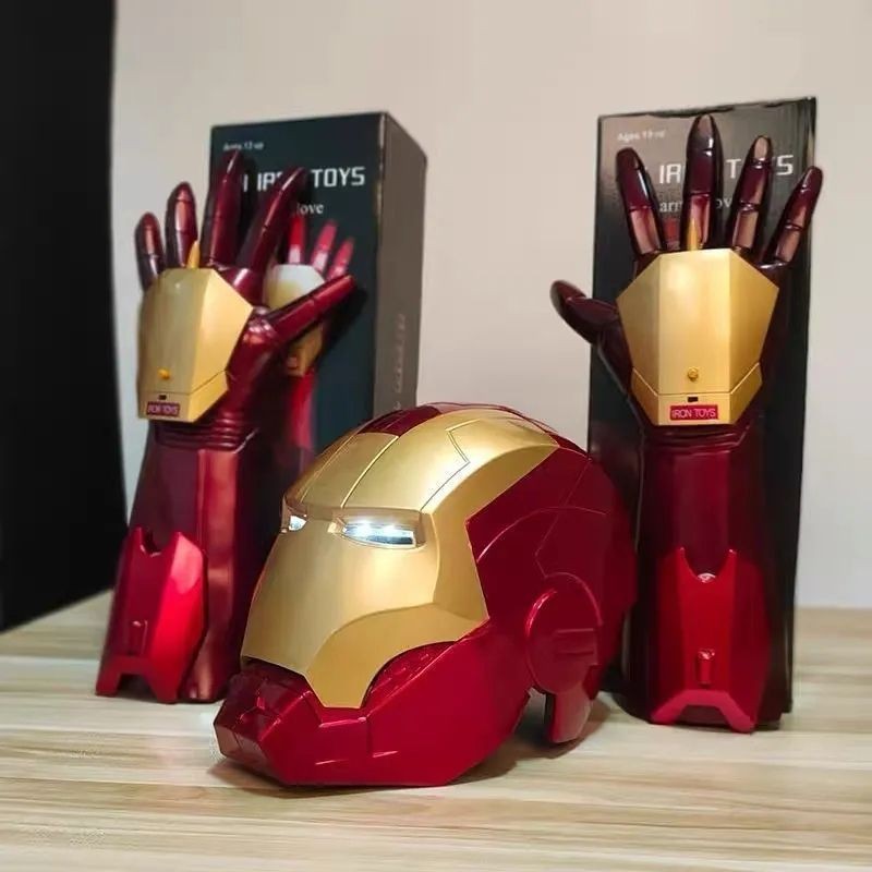 Iron Man Helmet Deformable Headgear Toy Mask Spiderman Model Figure ...