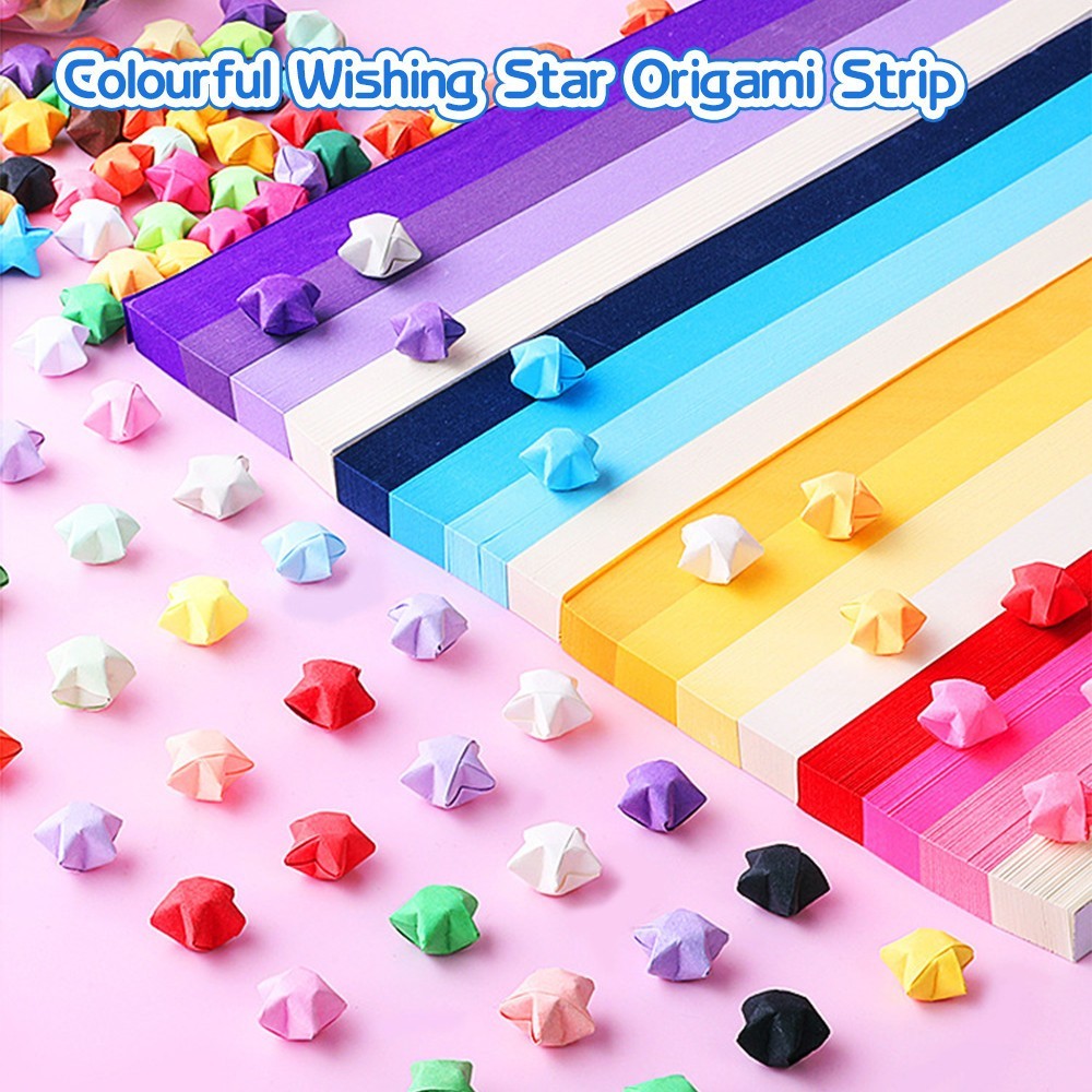Star Paper Strips Lucky Star Paper Handcraft Origami Paper handmade ...