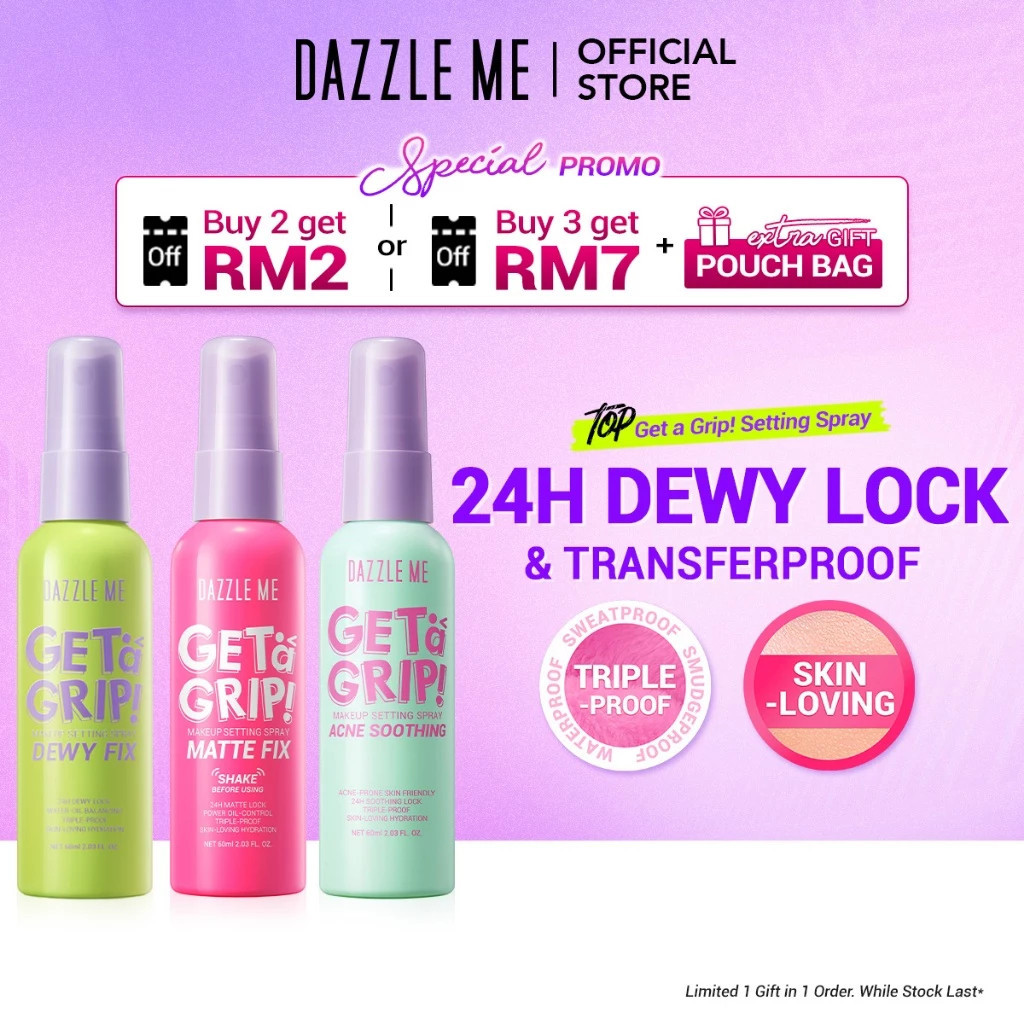 [HOT!!] DAZZLE ME Get a Grip! Makeup Setting Spray 60ML - Suitable to ...