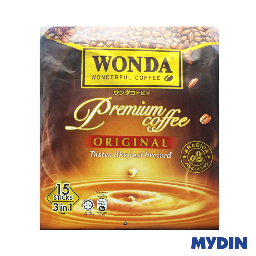 Wonda 3-in-1 Premium Coffee Original (15 x 23g) | Shopee Malaysia