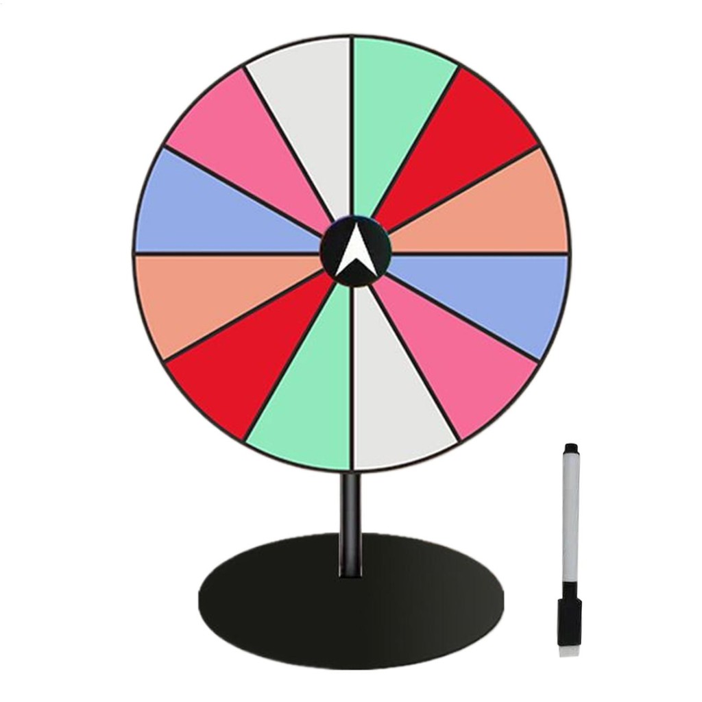 Spin Wheel For Prizes Prize Wheel Spinner Tabletop 12 Slots Heavy Duty ...