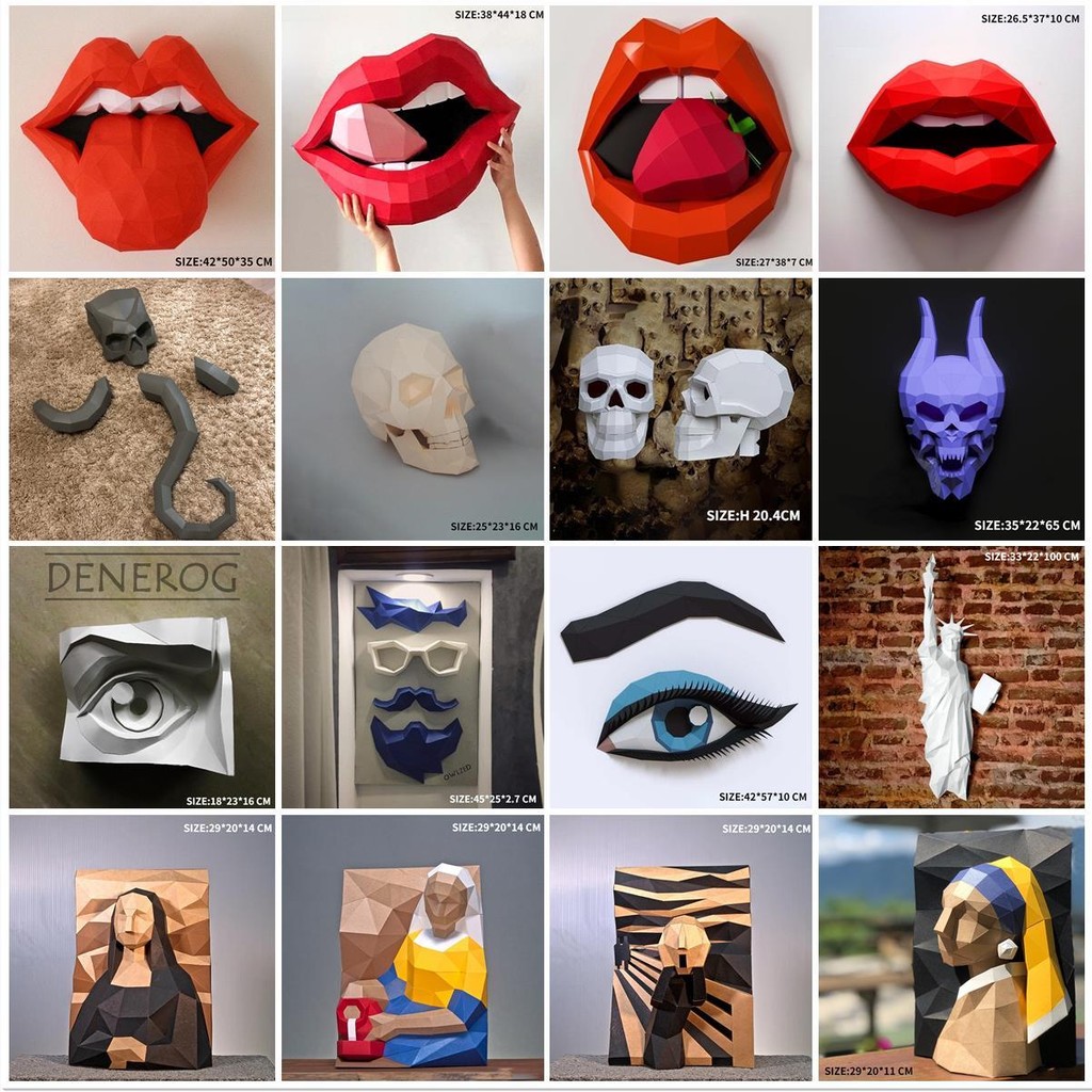 Yixi Paper Model Handmade Material Pack Character Paper Model Body ...