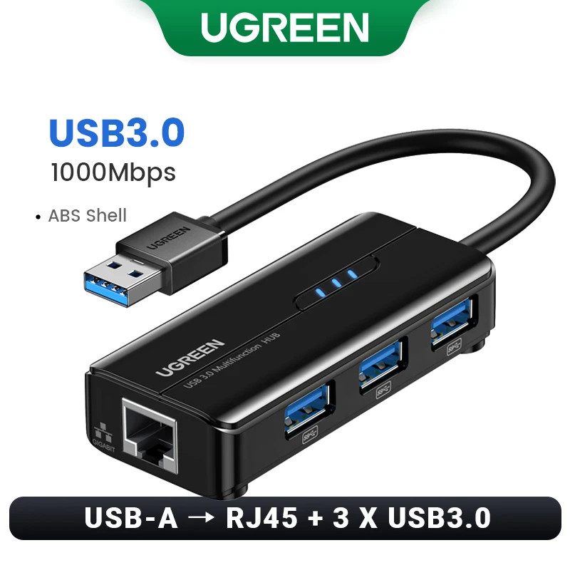 UGREEN Usb Hubs1000Mbps Usb to RJ45 Network Card Usb3.0 Hubs For Laptop Usb Ethernet Adapter ...