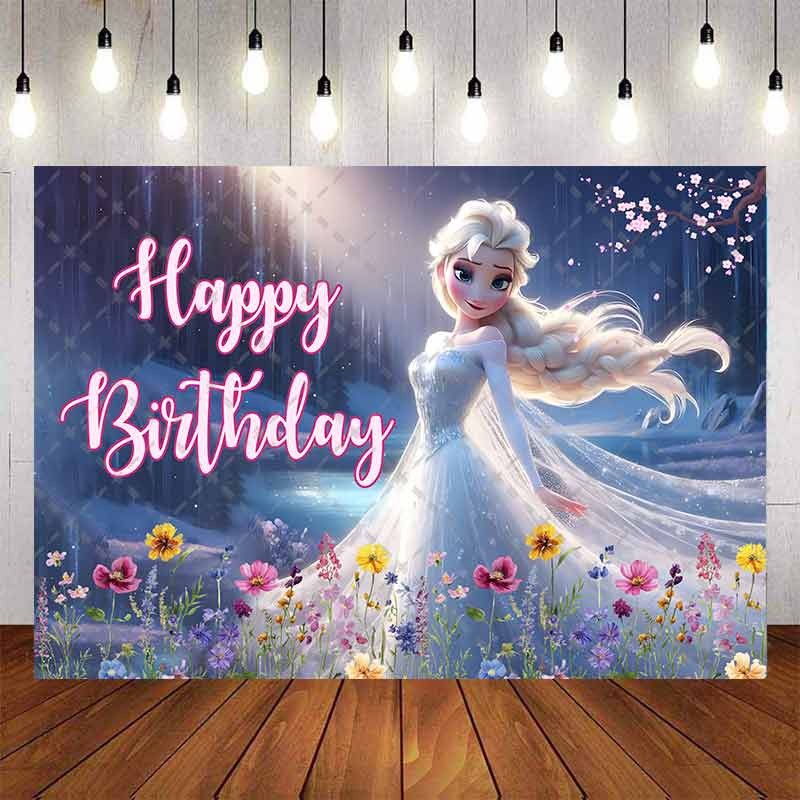 Frozen Princess Elas Party Birthday Backdrop For Photography Baby ...