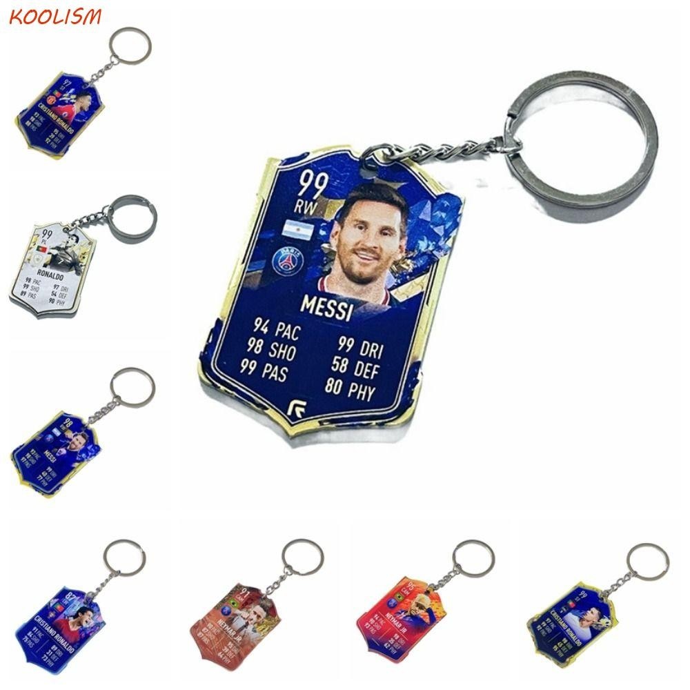 KOOLISM Football Keyring, Messi Beckham Soccer Key Chain, Football Club ...