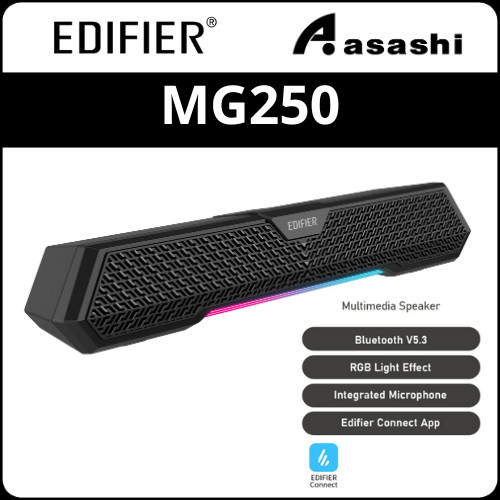 Edifier MG250 Soundbar - Bluetooth V5.3 | RGB Lighting | Plug and Play ...