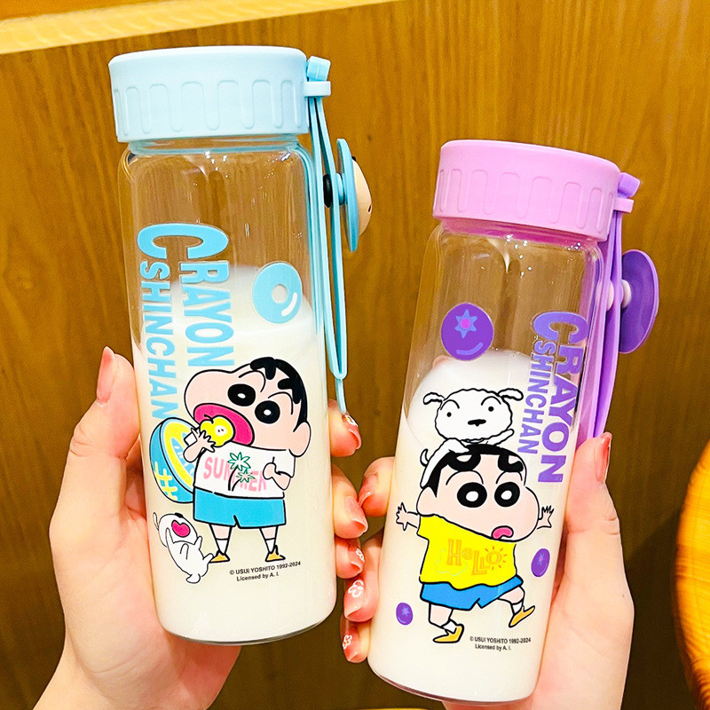 Crayon Shin-chan Glass Cup 2024 Water Cup High Temperature Resistant ...