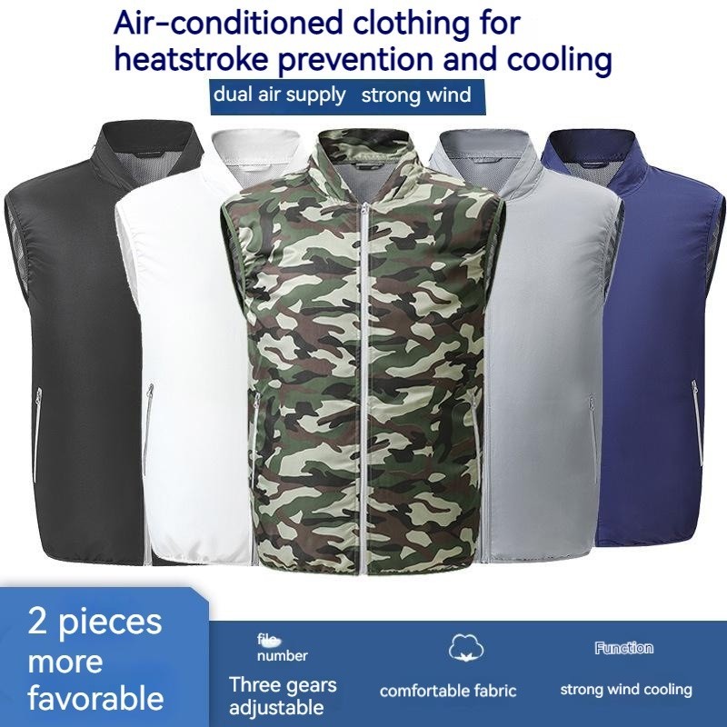 Vest Air Conditioning Clothing Heat Prevention Cooling Air Conditioning ...