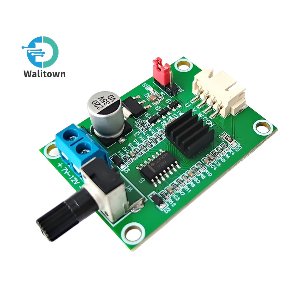 DC7V-12V DC Brushless Motor Driver Board Module Speed Controller Board ...