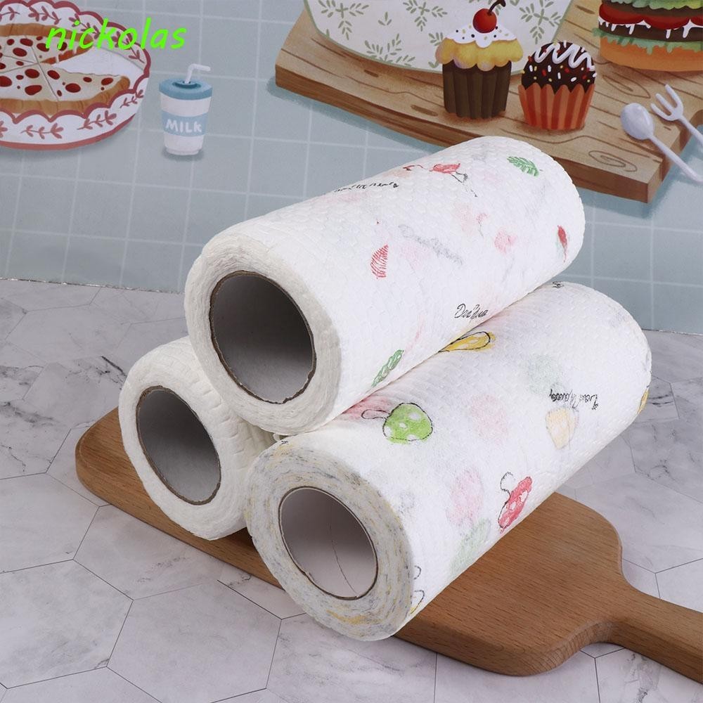 NICKOLAS Disposable Rags, Wet and Dry Use Absorbent Disposable Kitchen ...