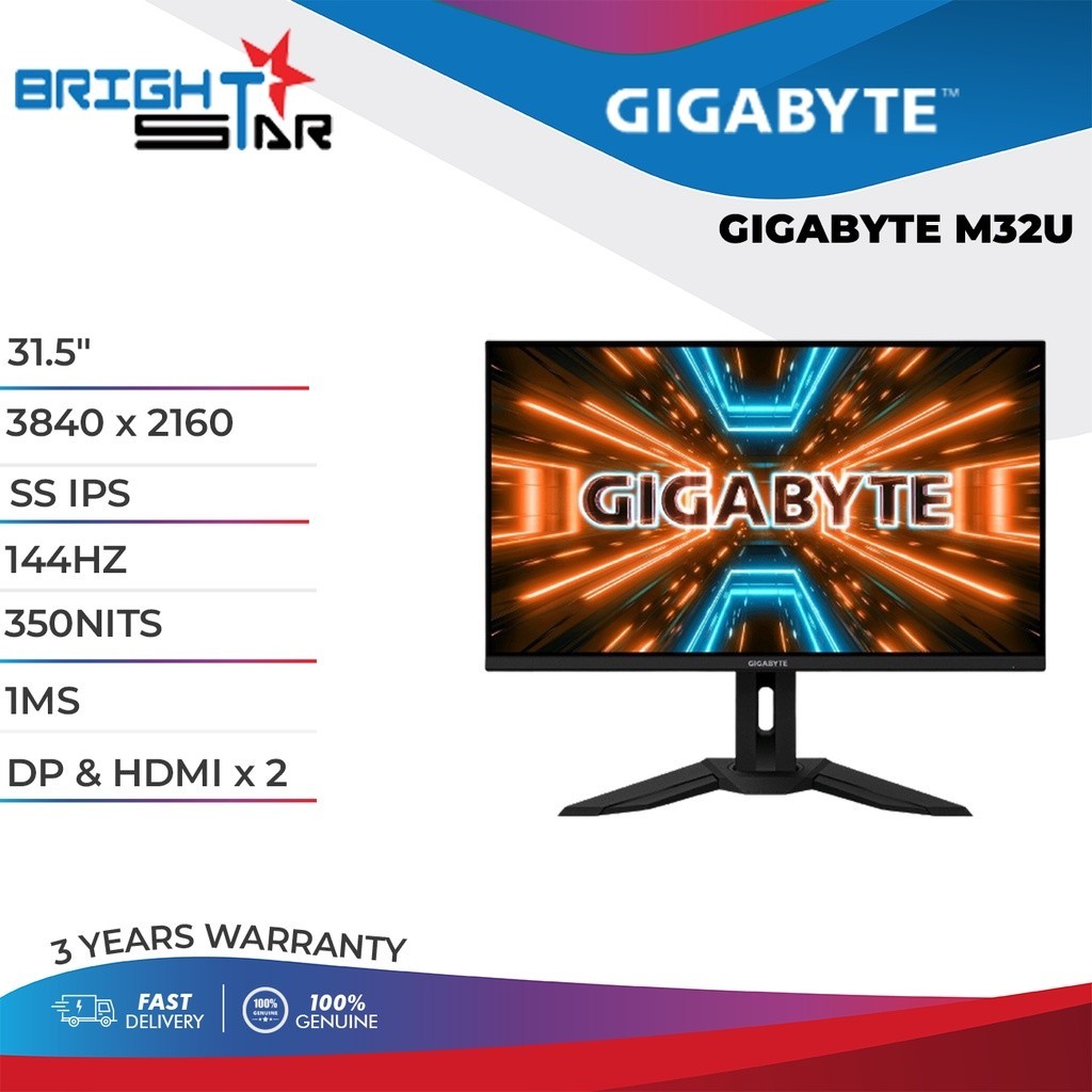 GIGABYTE 32" GIGABYTE GAMING M32U M28U MONITOR / SS IPS / 3840x2160 ...