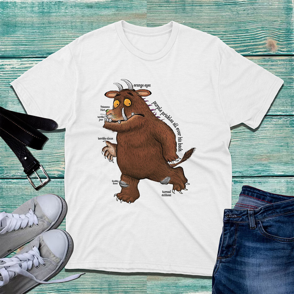 World Book Day The Gruffalo Monster T-Shirt Funny Gruffalo Anatomy Book ...