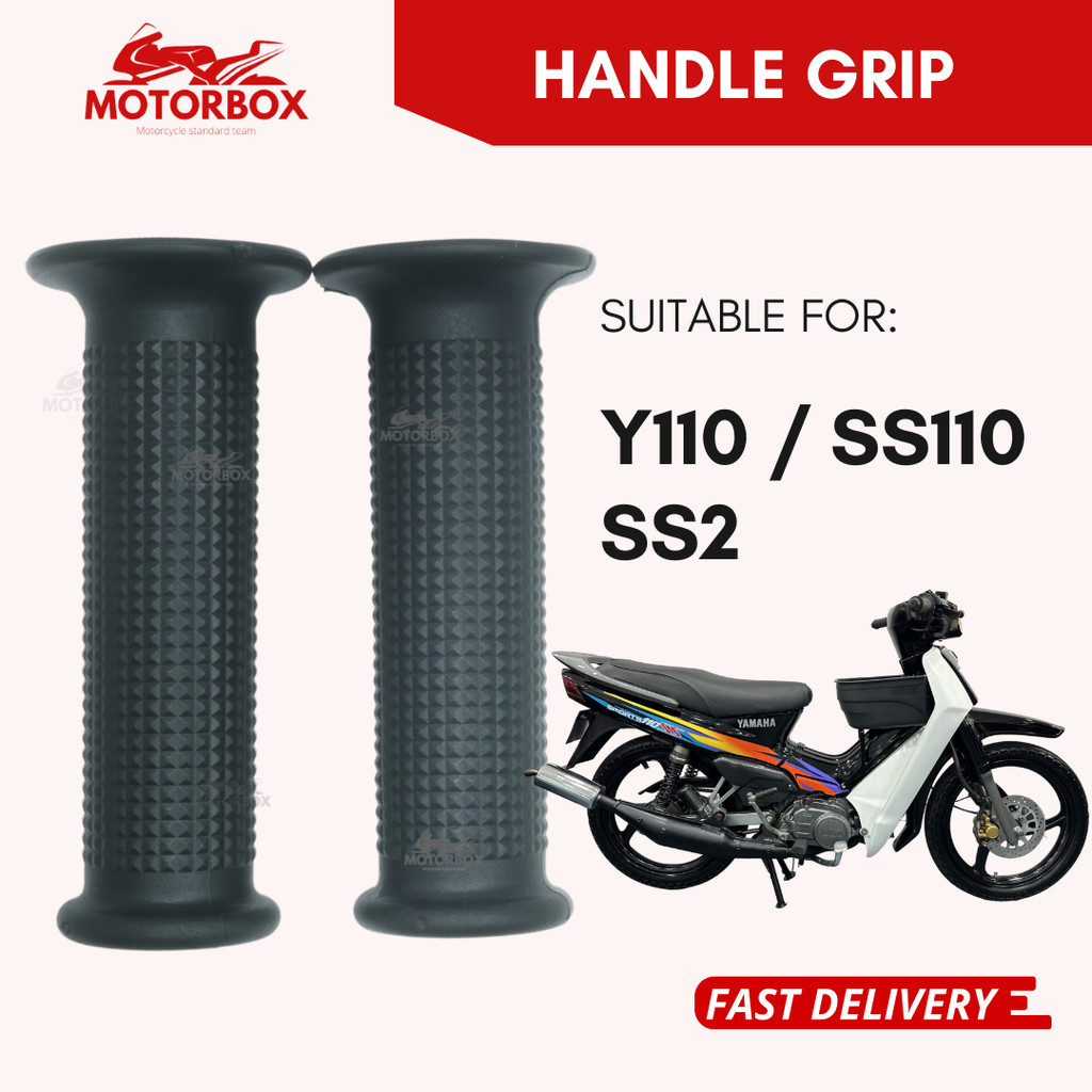 YAMAHA Y110 HANDLE GRIP SET - Y110 SS NEW OLD SS110 SS2 SS TWO RUBBER THROTTLE STANDARD ORIGINAL ...
