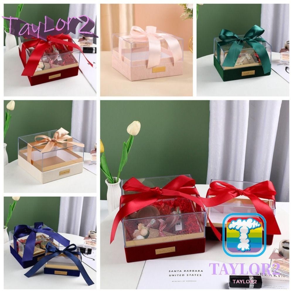 ATAYLOR Hand Gift Box, Square Transparent Acrylic Gift Box, Surprise ...