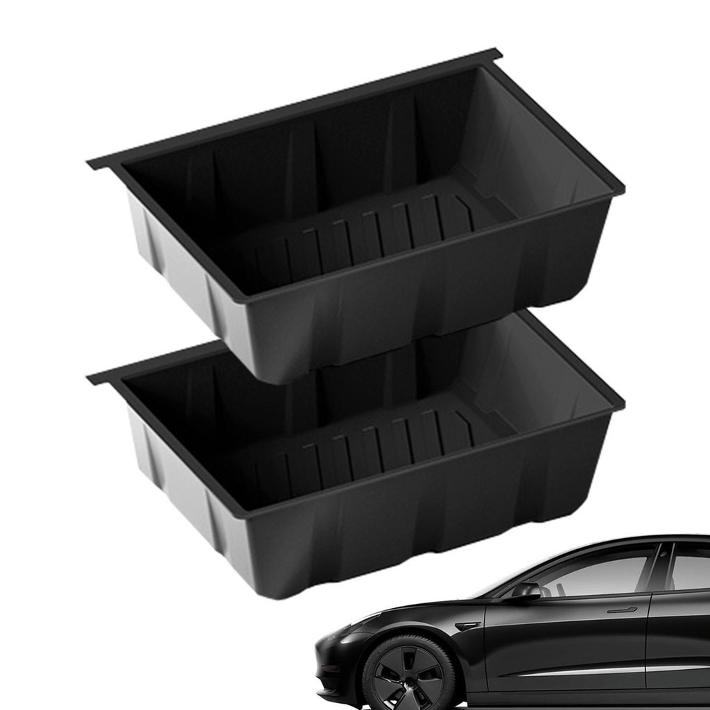 Car Under Seat Storage Organizer 2Pcs Underseat Hidden Trays Car ...