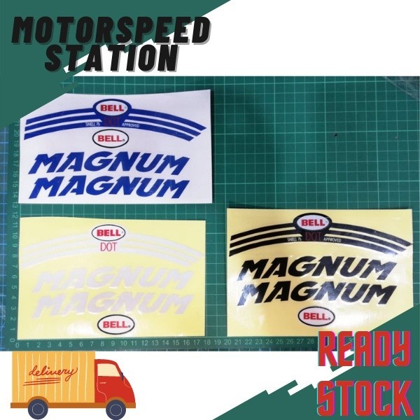 STICKER CUTTING Super Magnum Bxll Snell 75 Approved Sticker Helmet ...