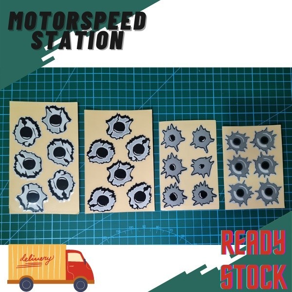 STICKER CUTTING Kesan Tembak Shoot REFLECT PANTUL Stiker Motor | Shopee ...