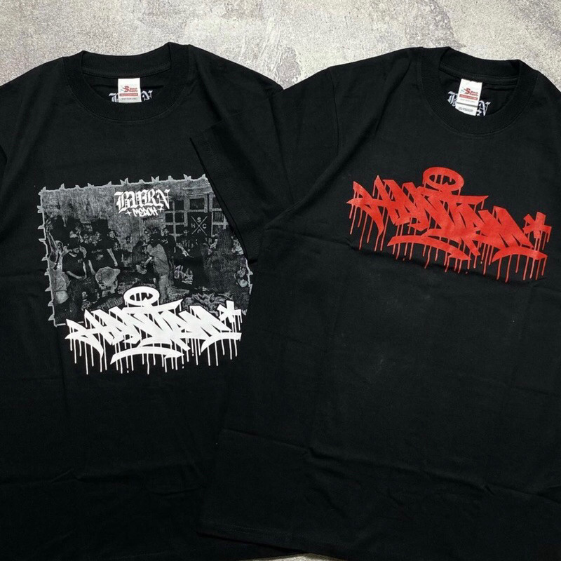 Hantam HARDCORE t-shirt - BEATDOWN STYLE Cotton combad 24s Black thick ...