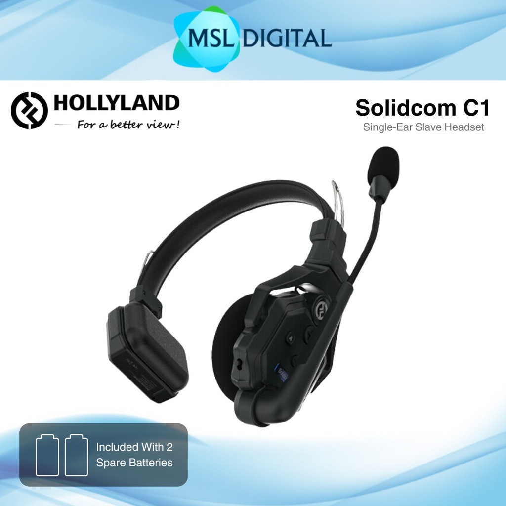 Hollyland Solidcom C1 Full-Duplex Wireless DECT Single-Ear Remote ...