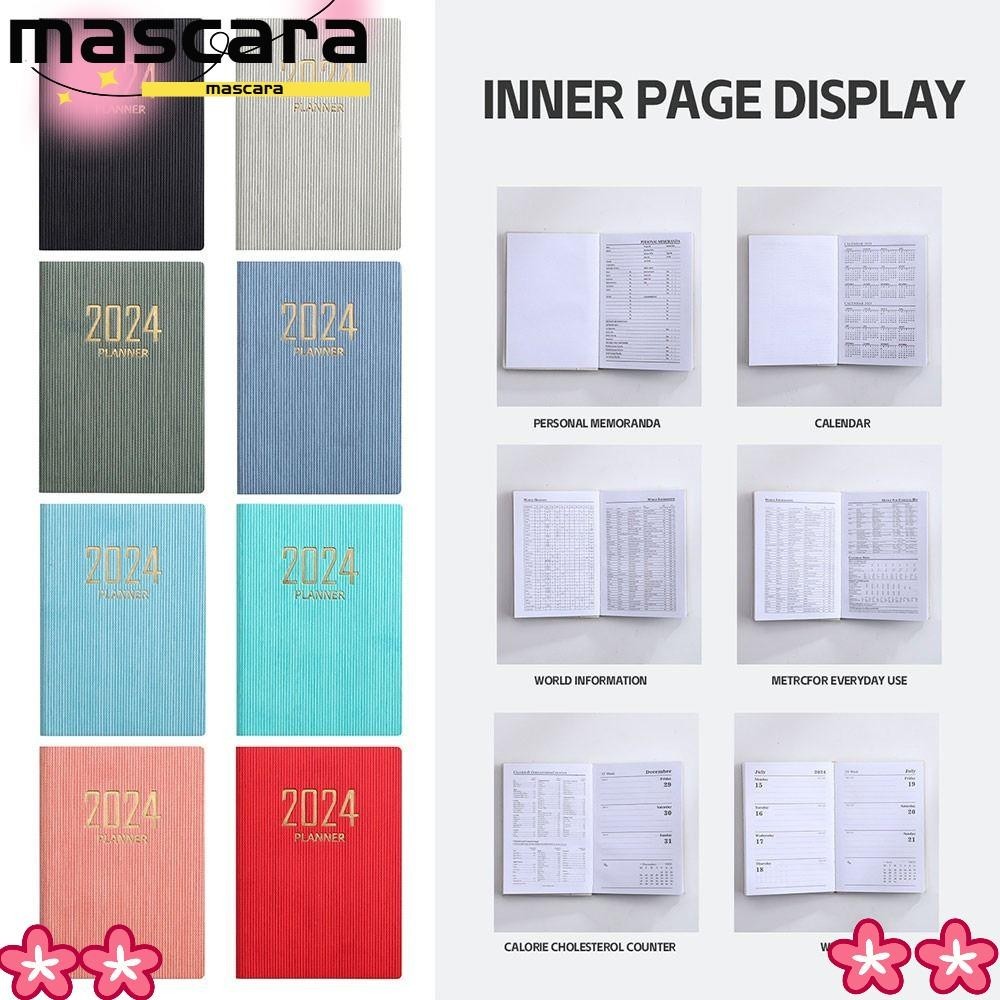 Diary Weekly Planner, A7 Pocket 2024 Agenda Book, Portable with ...