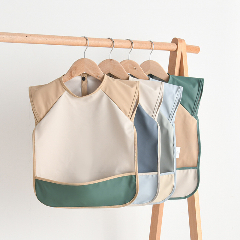 children's cover up baby sleeveless bib PU reverse dressing baby ...