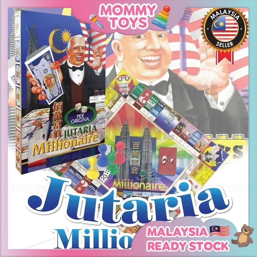 JUTARIA Millionaire / Billionaire Classic Traditional Family Board Game ...